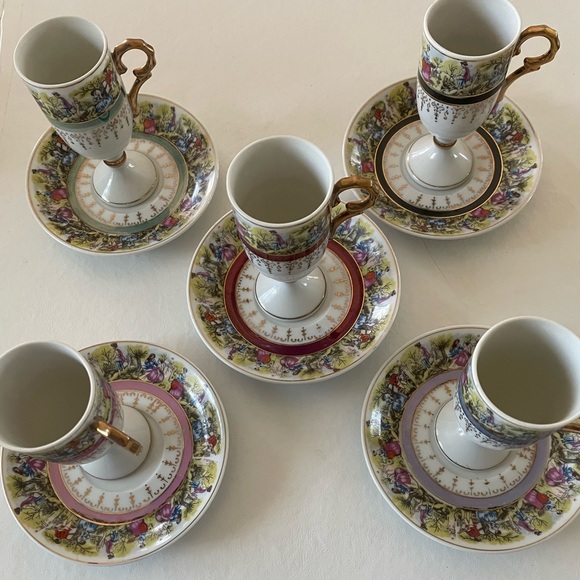 Kitchen | Antique Tall Cappuccino Cups Set Of 5 | Poshmark